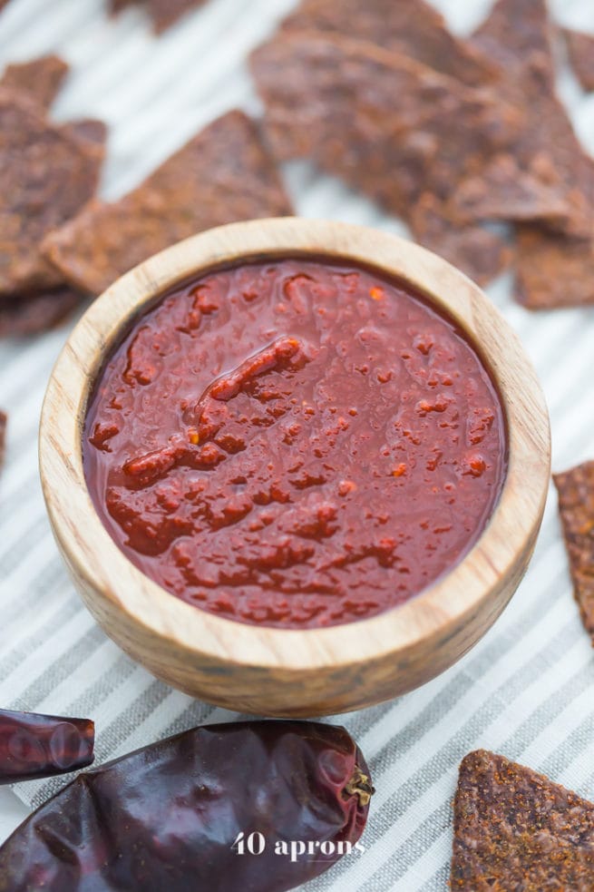 Smoky Guajillo Salsa Recipe (Whole30, Vegan, Paleo)