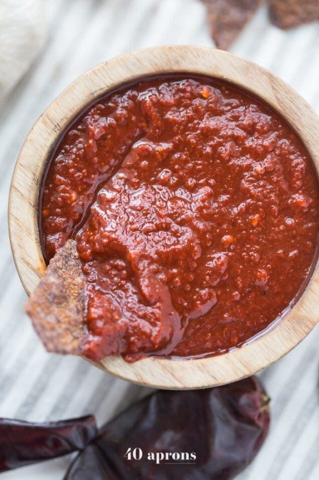 Smoky Guajillo Salsa Recipe (Whole30, Vegan, Paleo)