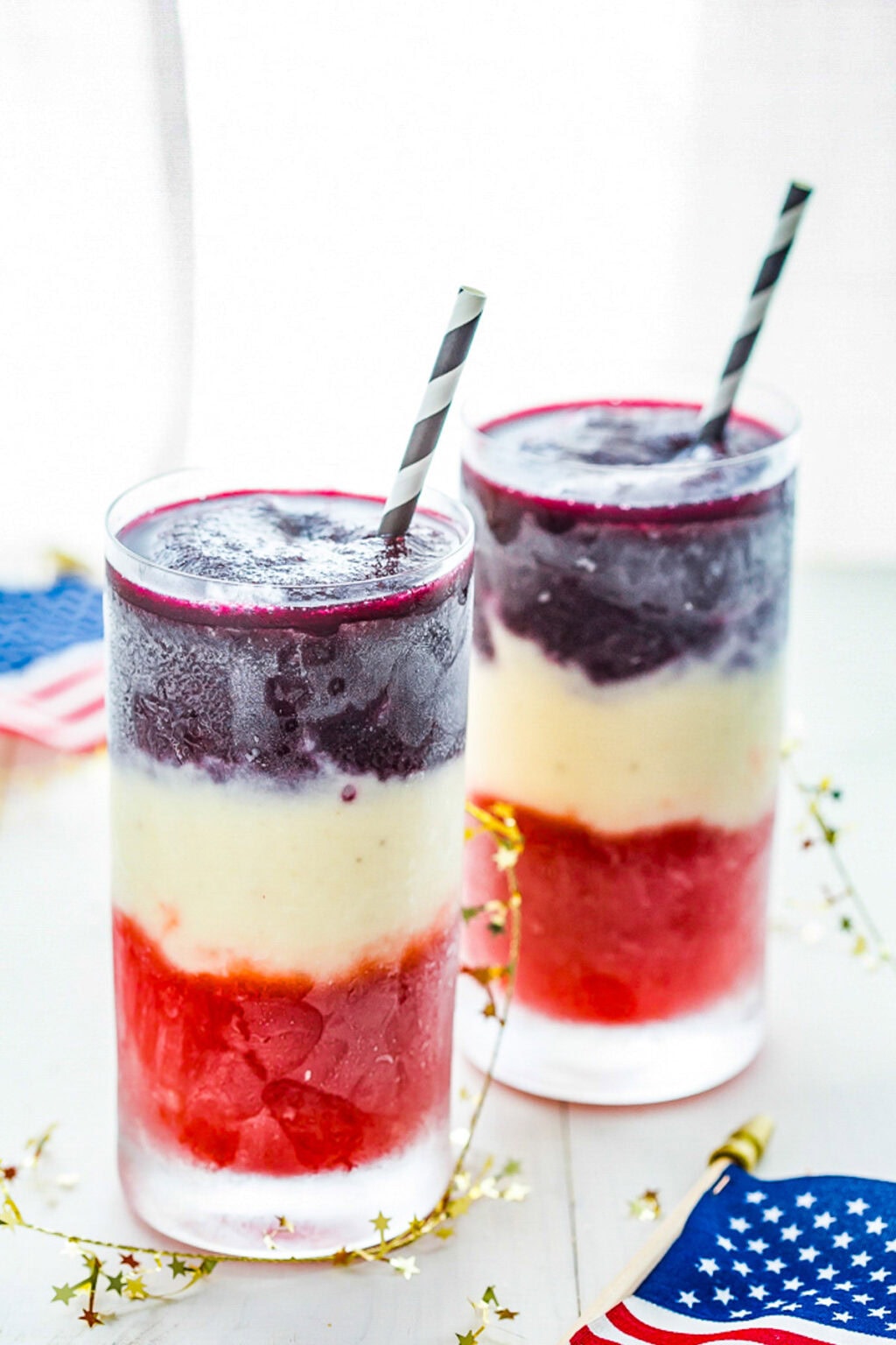 Paleo Red, White, and Blue Cocktails