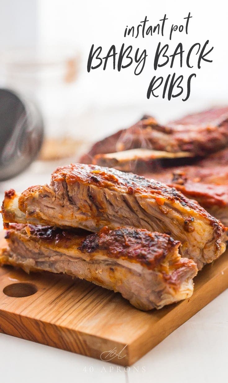 Instant Pot Baby Back Ribs - 40 Aprons