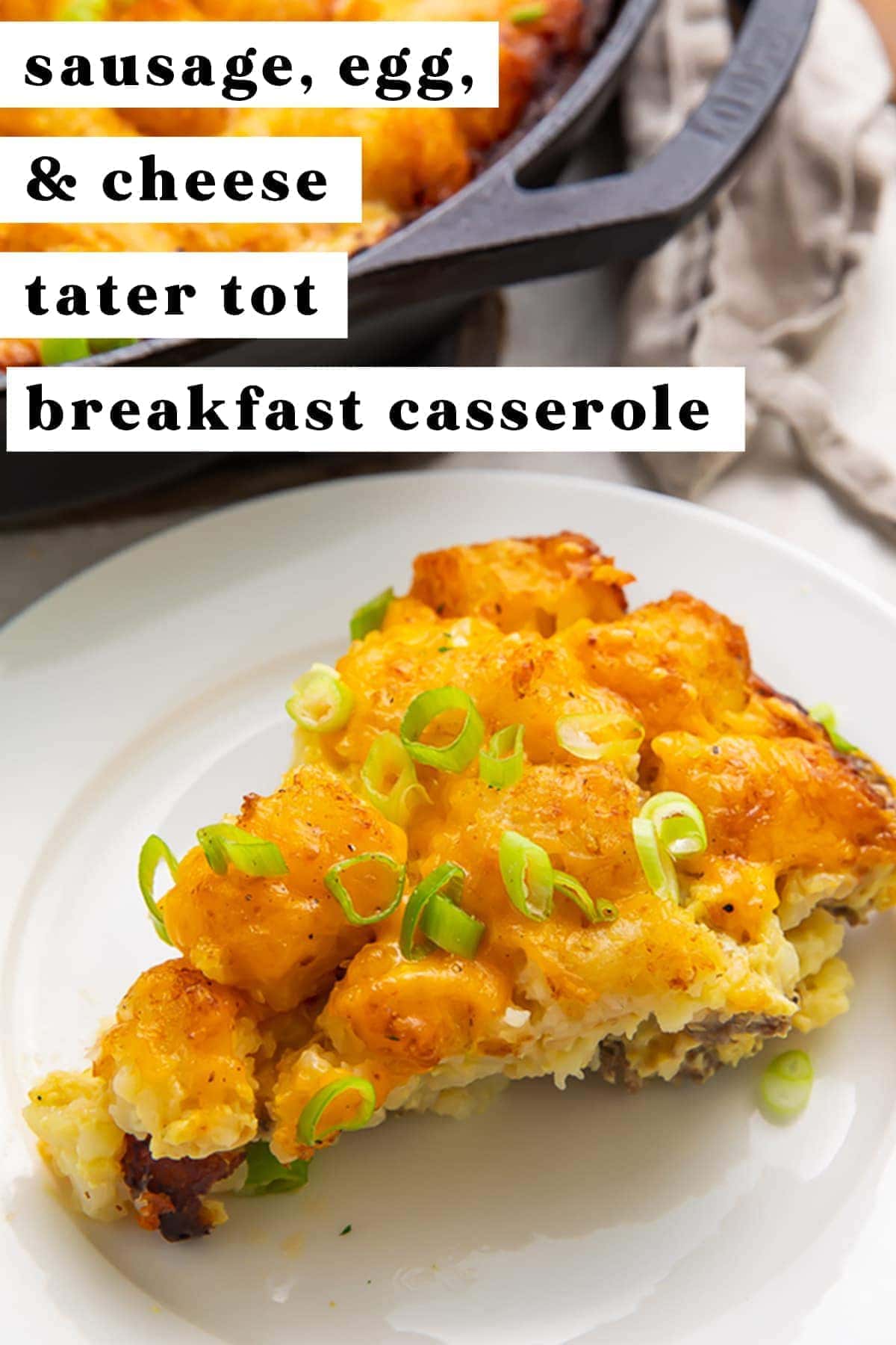 The BEST Tater Tot Breakfast Casserole - 40 Aprons