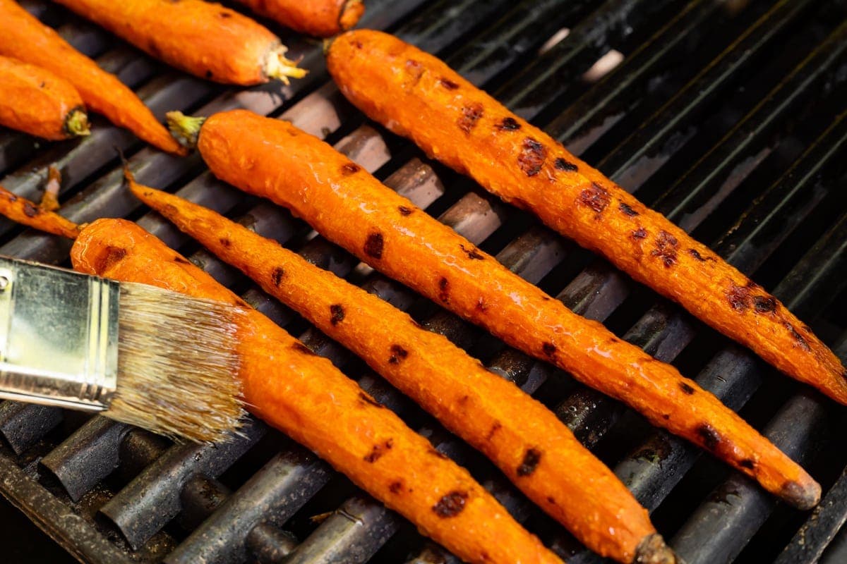 Maple Glazed Grilled Carrots - 40 Aprons