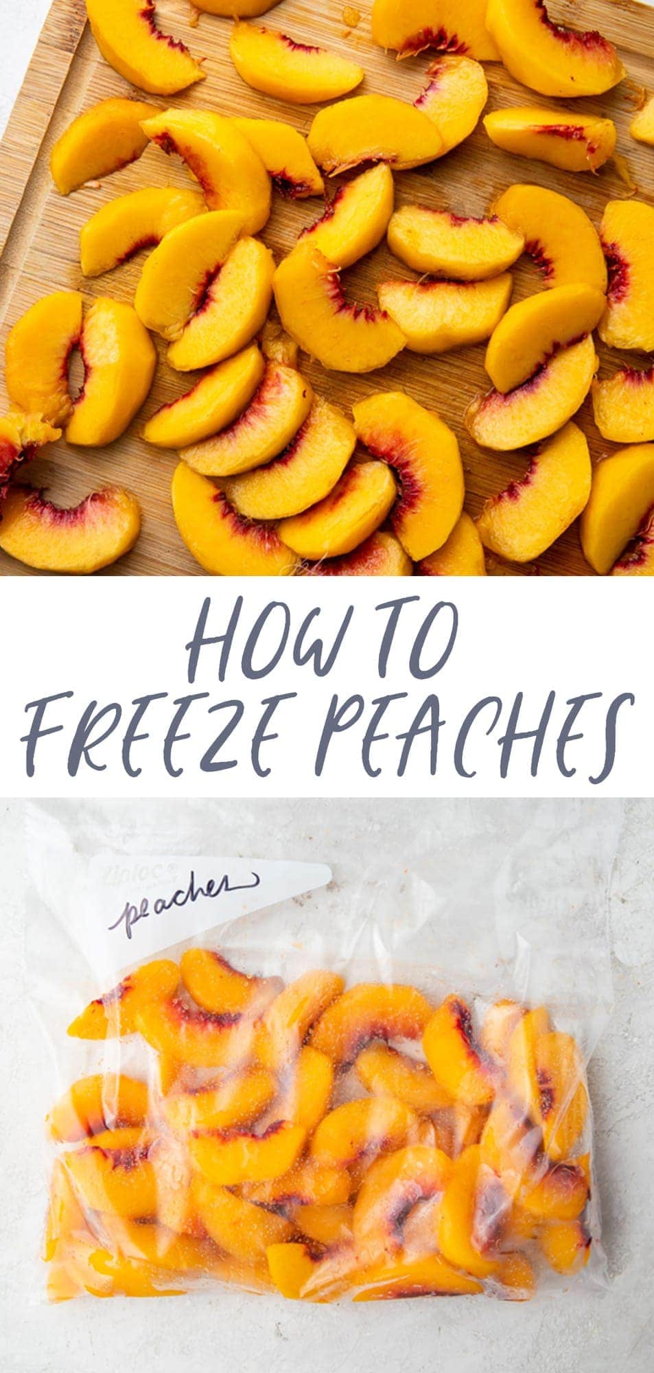 How to Freeze Peaches - 40 Aprons
