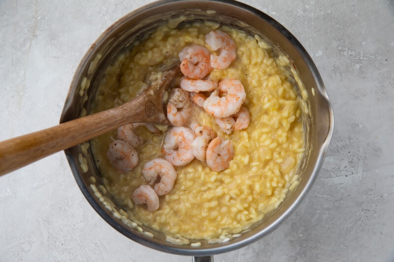 Creamy Shrimp Risotto with Parmesan - 40 Aprons