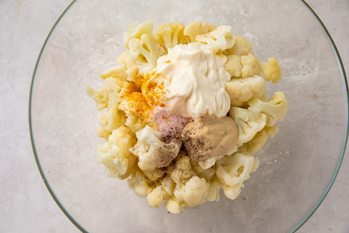 Cauliflower Potato Salad (No Potatoes!) - 40 Aprons