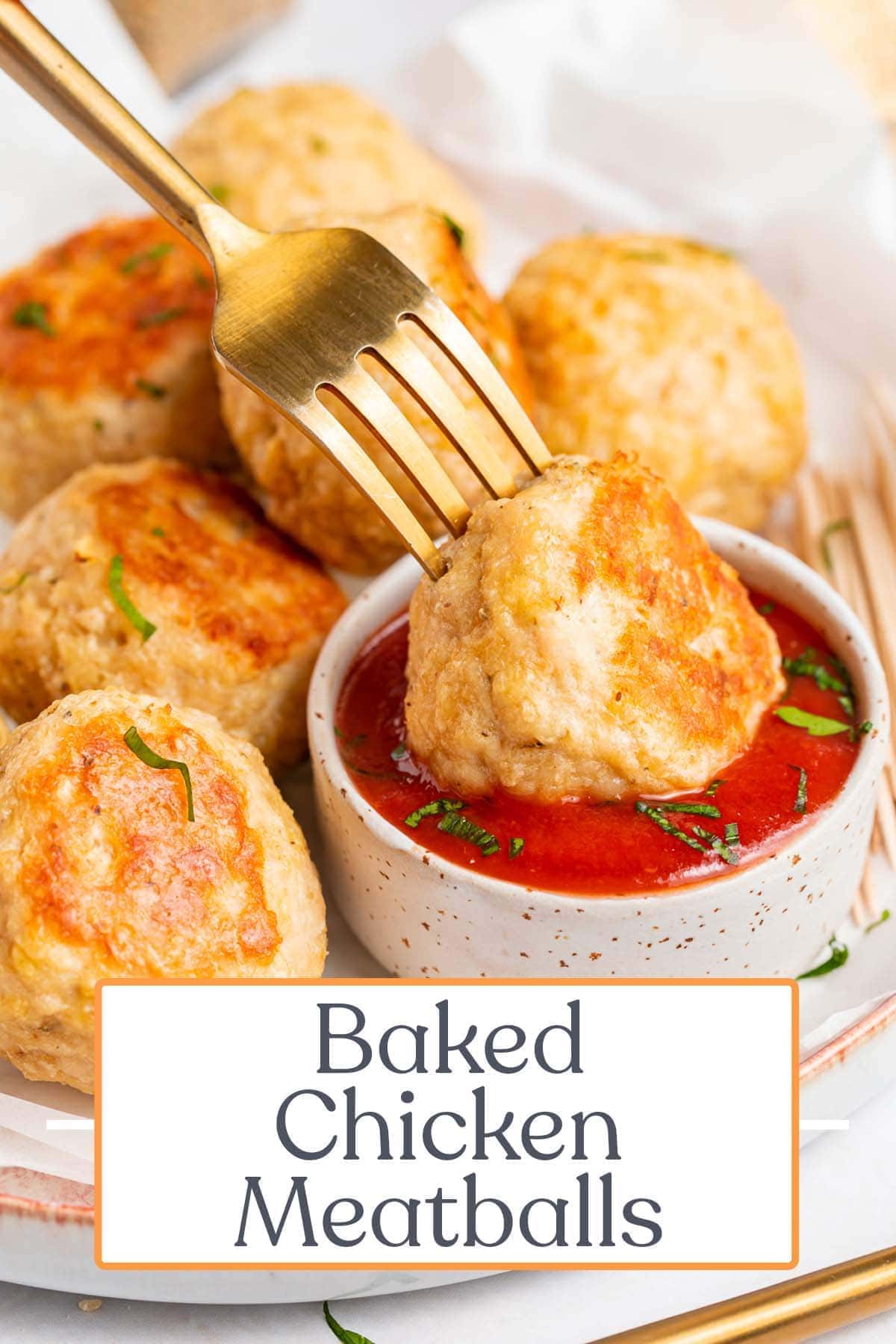 Baked Chicken Meatballs - 40 Aprons