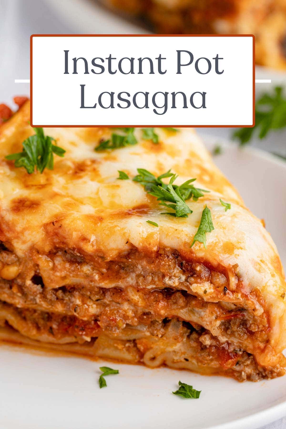 Instant Pot Lasagna - 40 Aprons