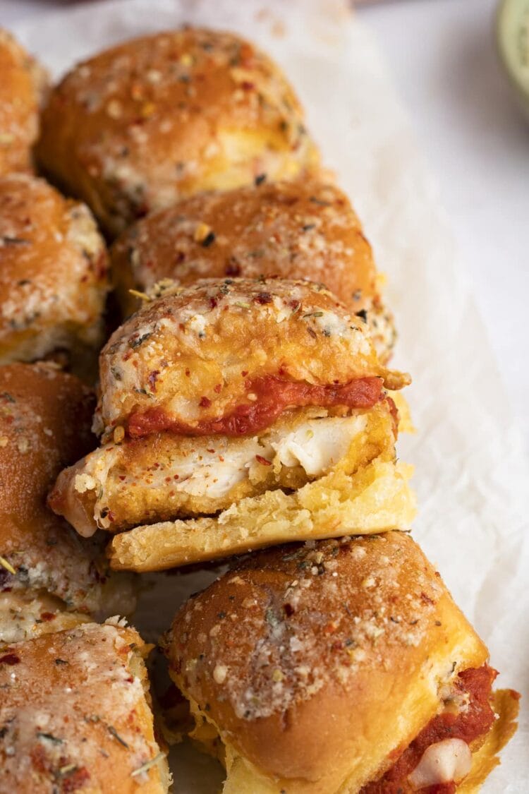 Crispy Chicken Parm Sliders - 40 Aprons