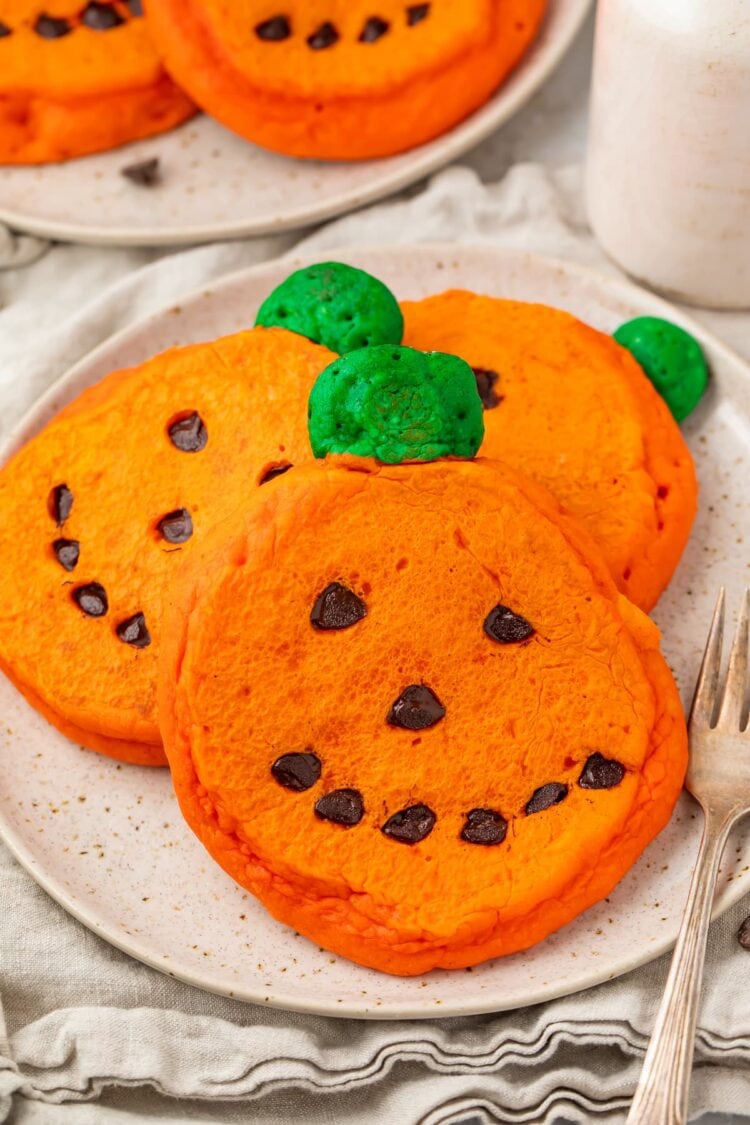 Easy Jack O Lantern Pancakes - 40 Aprons