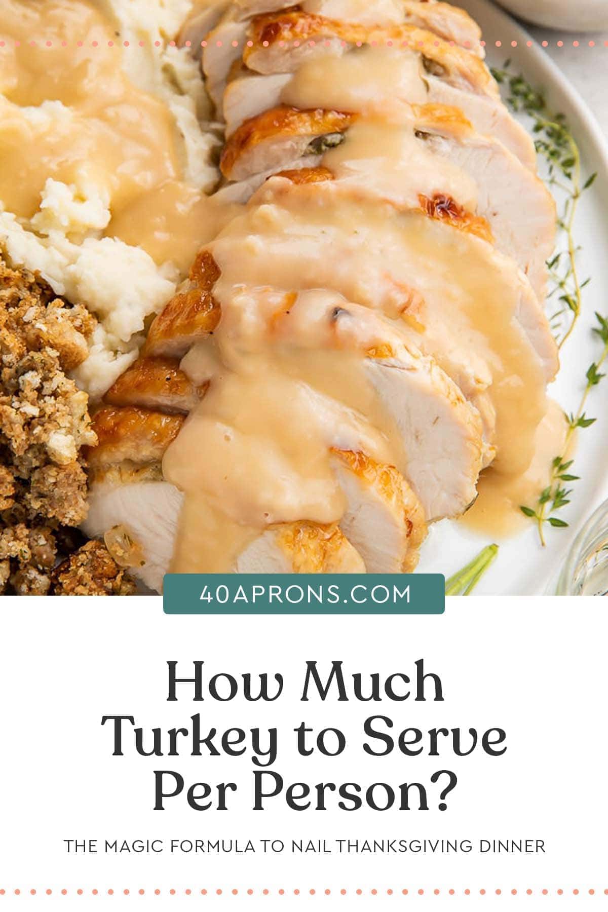 How Much Turkey Per Person? (The Magic Formula) - 40 Aprons