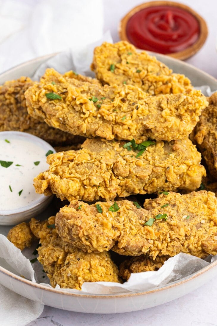 Seitan Fried "Chicken" Tenders - 40 Aprons