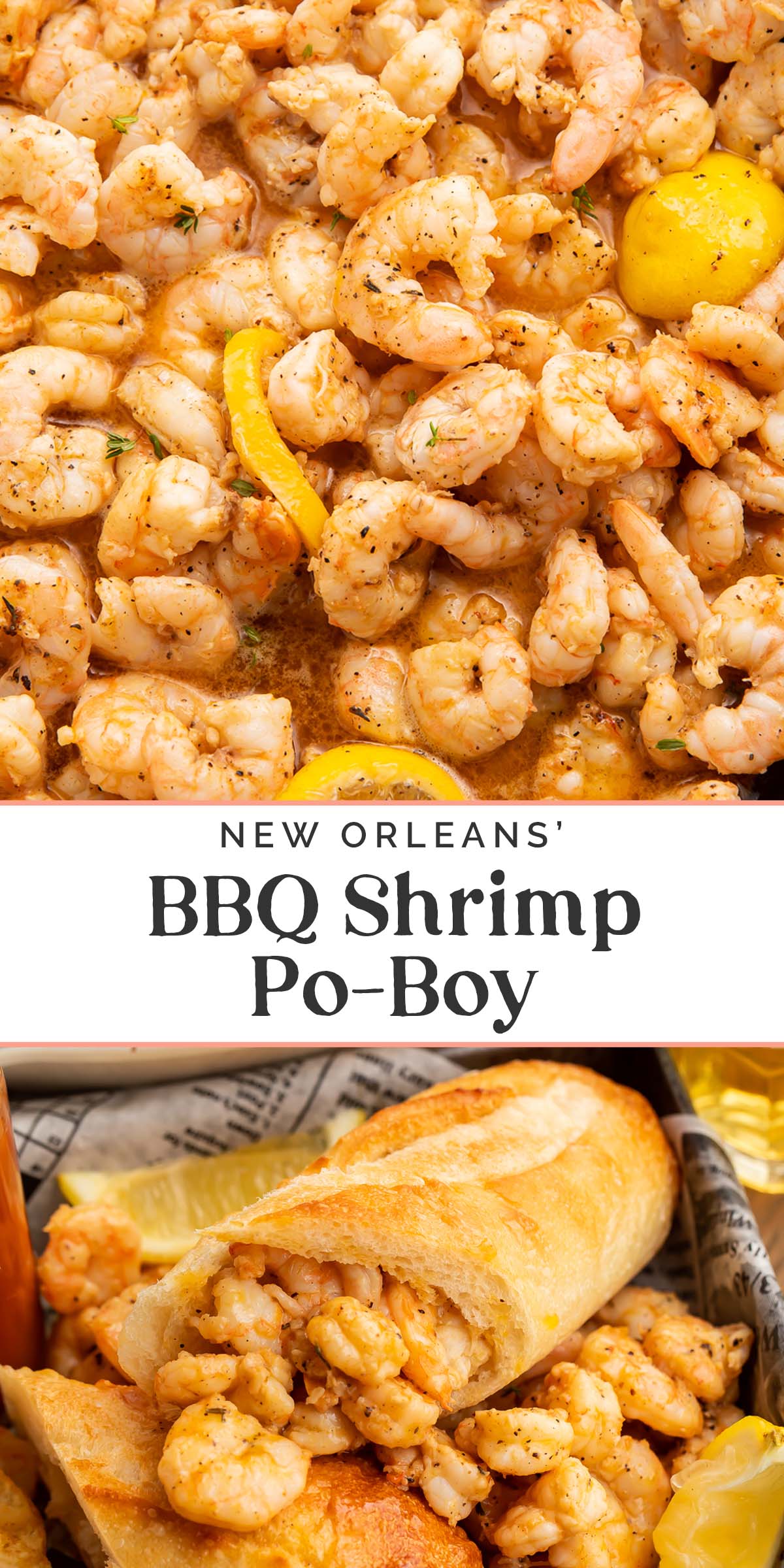 New Orleans BBQ Shrimp Po-Boy