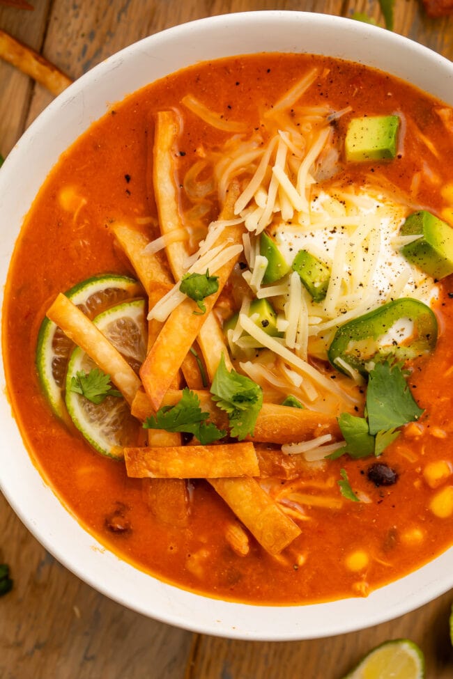 Instant Pot Chicken Tortilla Soup - 40 Aprons