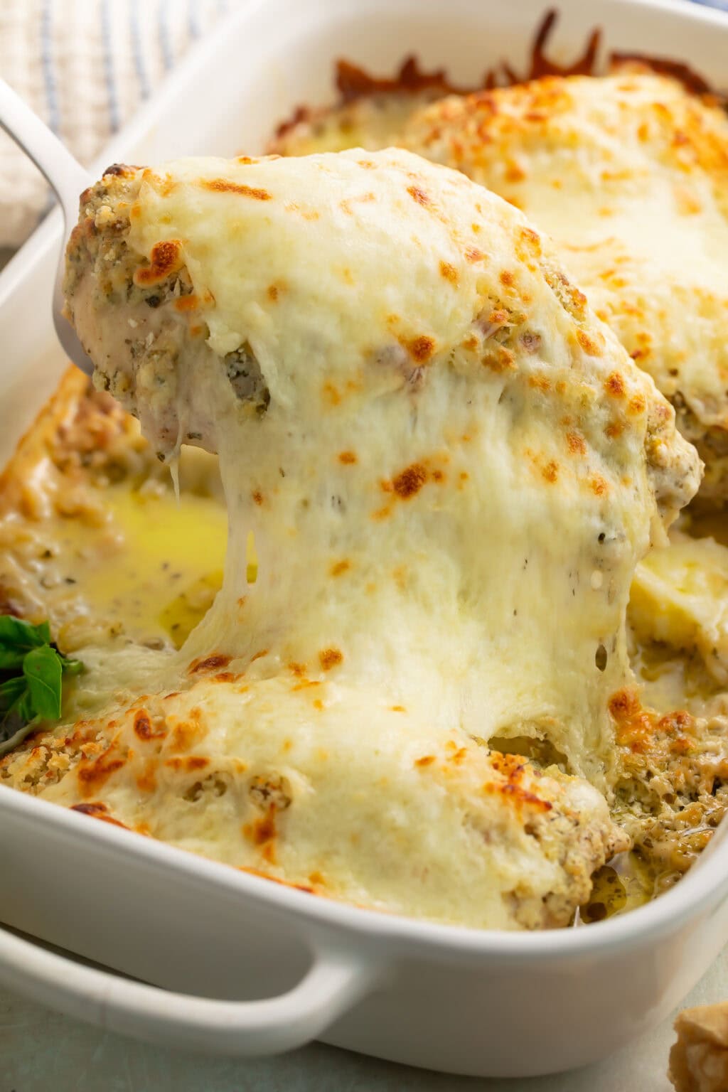 Cheesy Pesto Chicken - 40 Aprons
